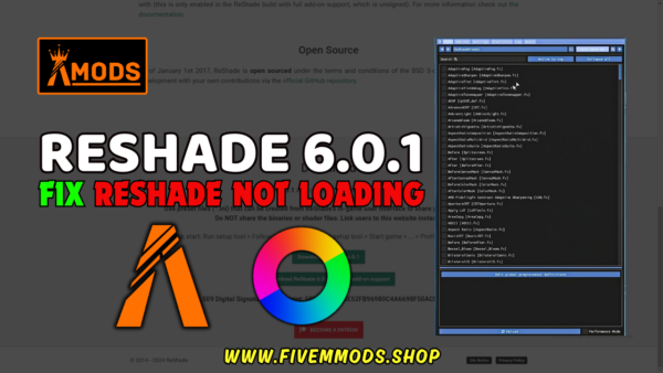 How to fix Reshade 6.0.1 Not Loading: Step-by-Step Guide! - Fivem mods